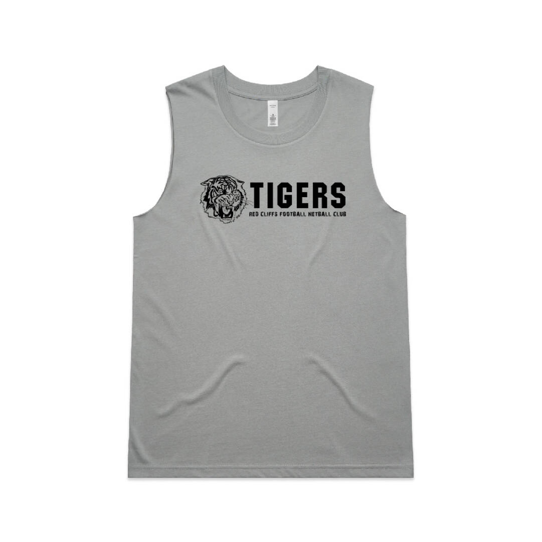 Ladies Upside Tank Singlet - Red Cliffs FNC - Laser Signs & Print