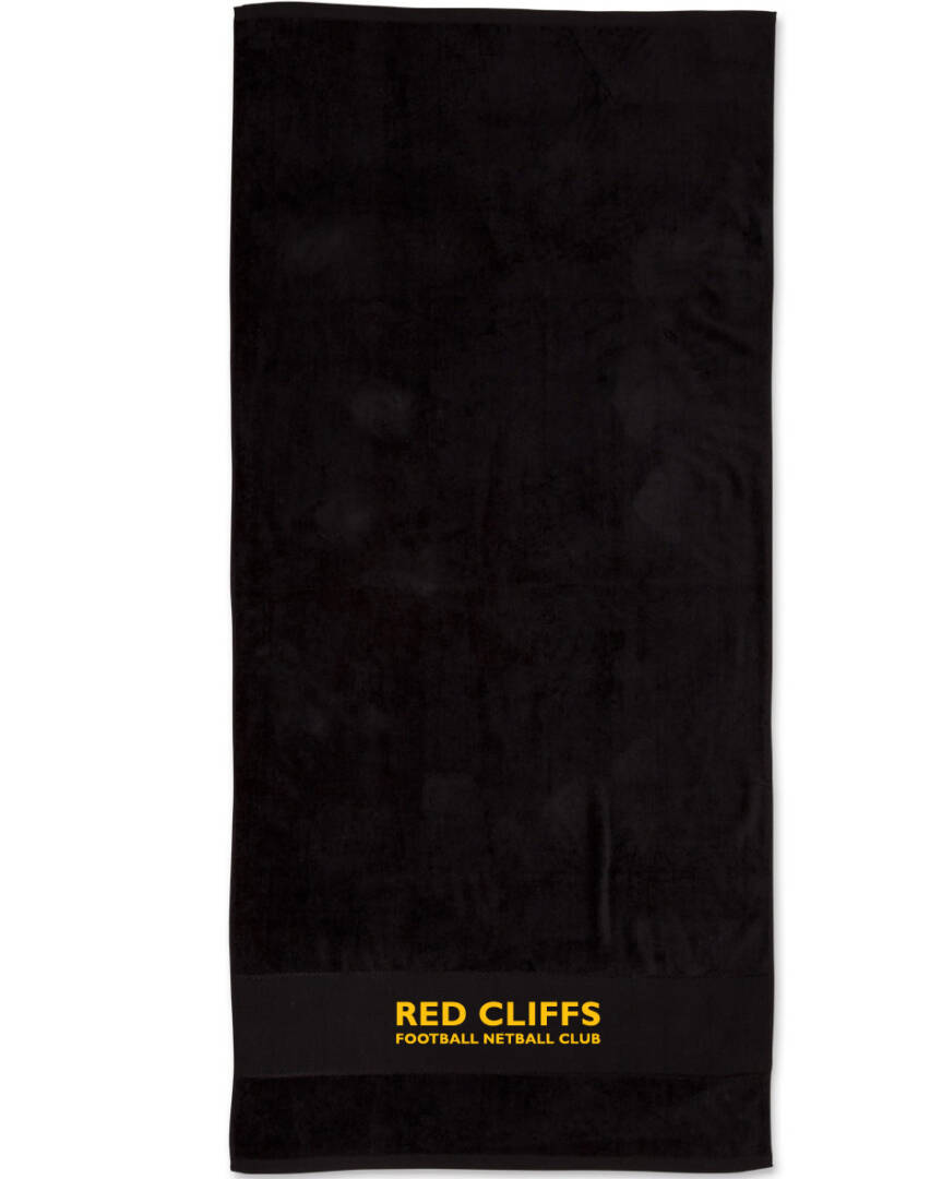 Beach Towel - Red Cliffs FNC - Laser Signs & Print