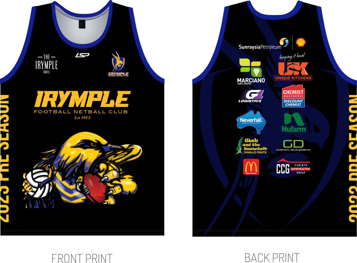 Kids Sublimated Training Singlet - IFNC - Laser Signs & Print