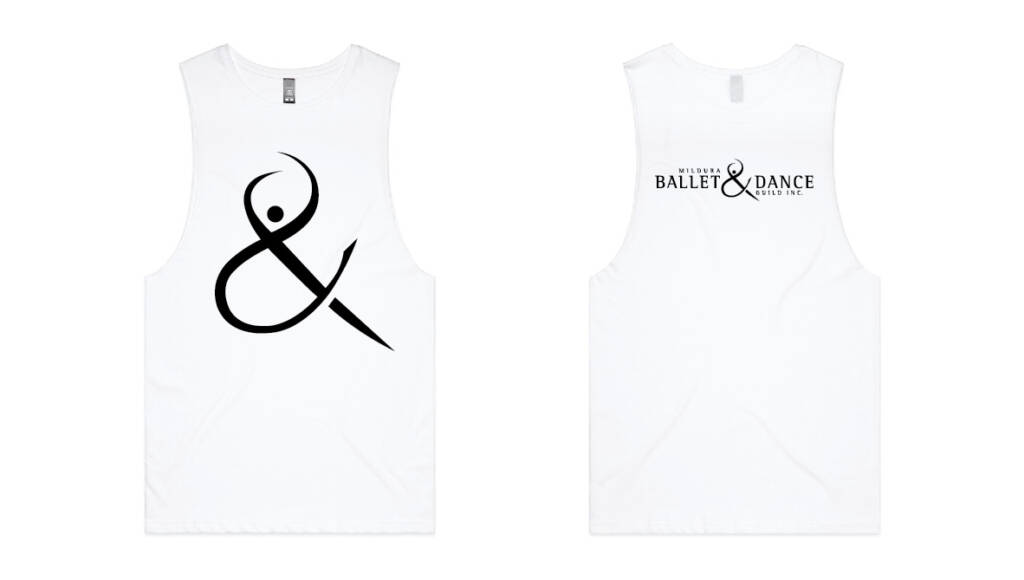 Mens Barnard Singlet - Mildura Ballet & Dance Guild - Laser Signs & Print